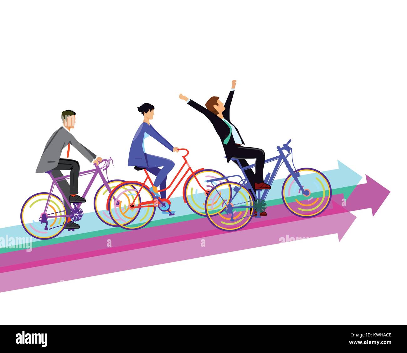 Piste de projet Banque d'images vectorielles - Alamy