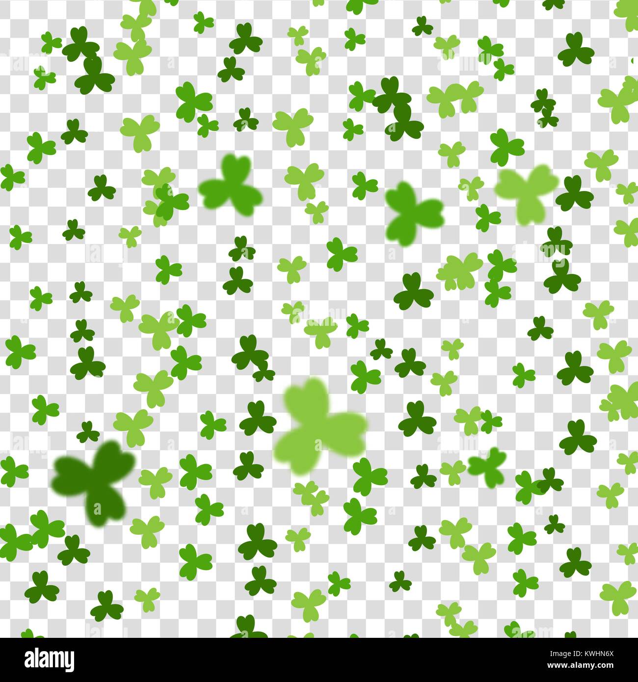 Trèfle vert transparent background vector Image Vectorielle Stock - Alamy