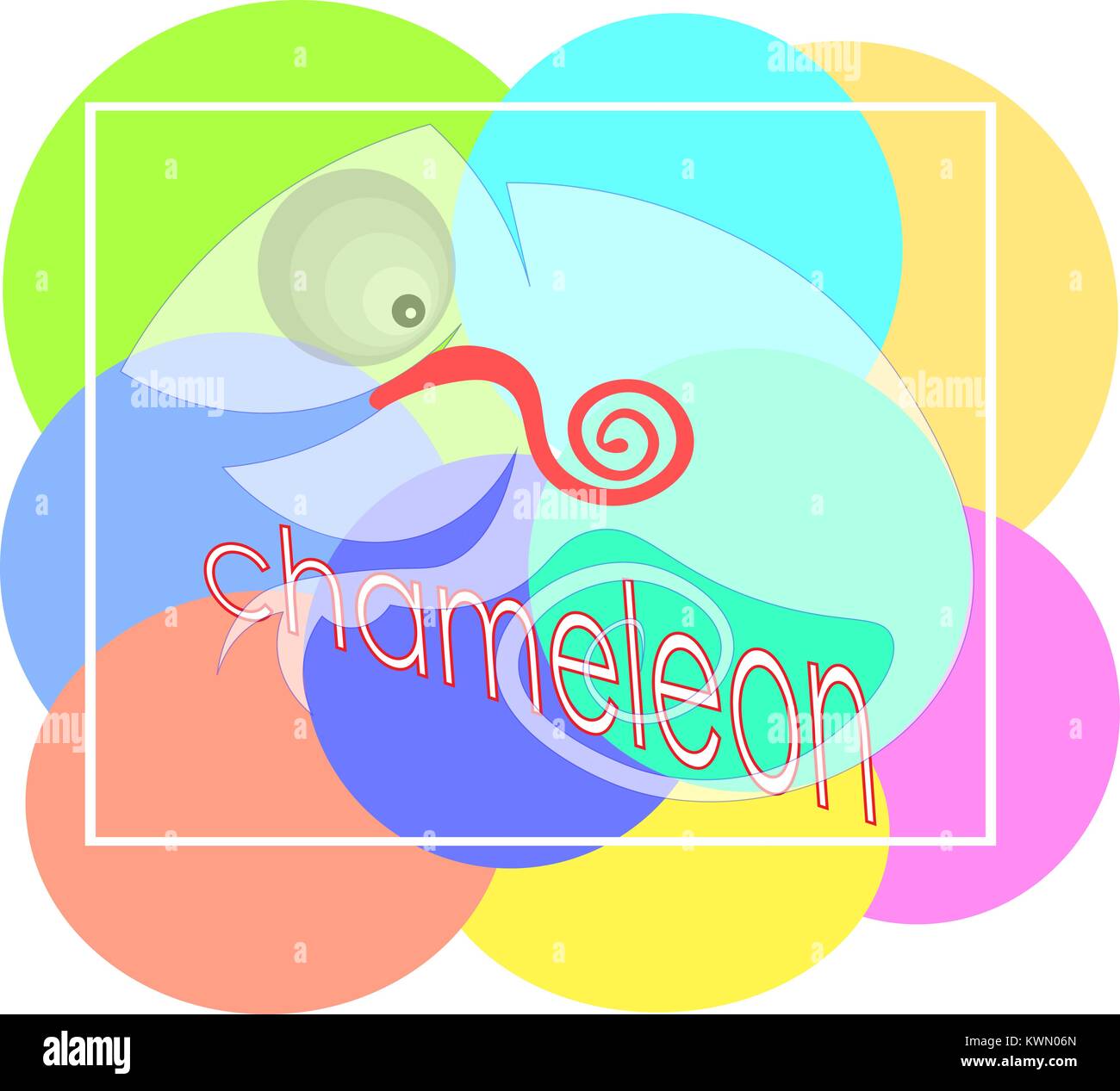Cameleon logo Banque d'images vectorielles - Alamy
