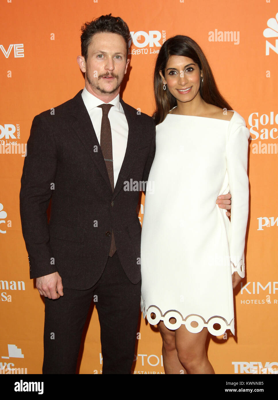 Jonathan tucker et sa femme tara ahamed tucker Banque de photographies et d’images à haute ...