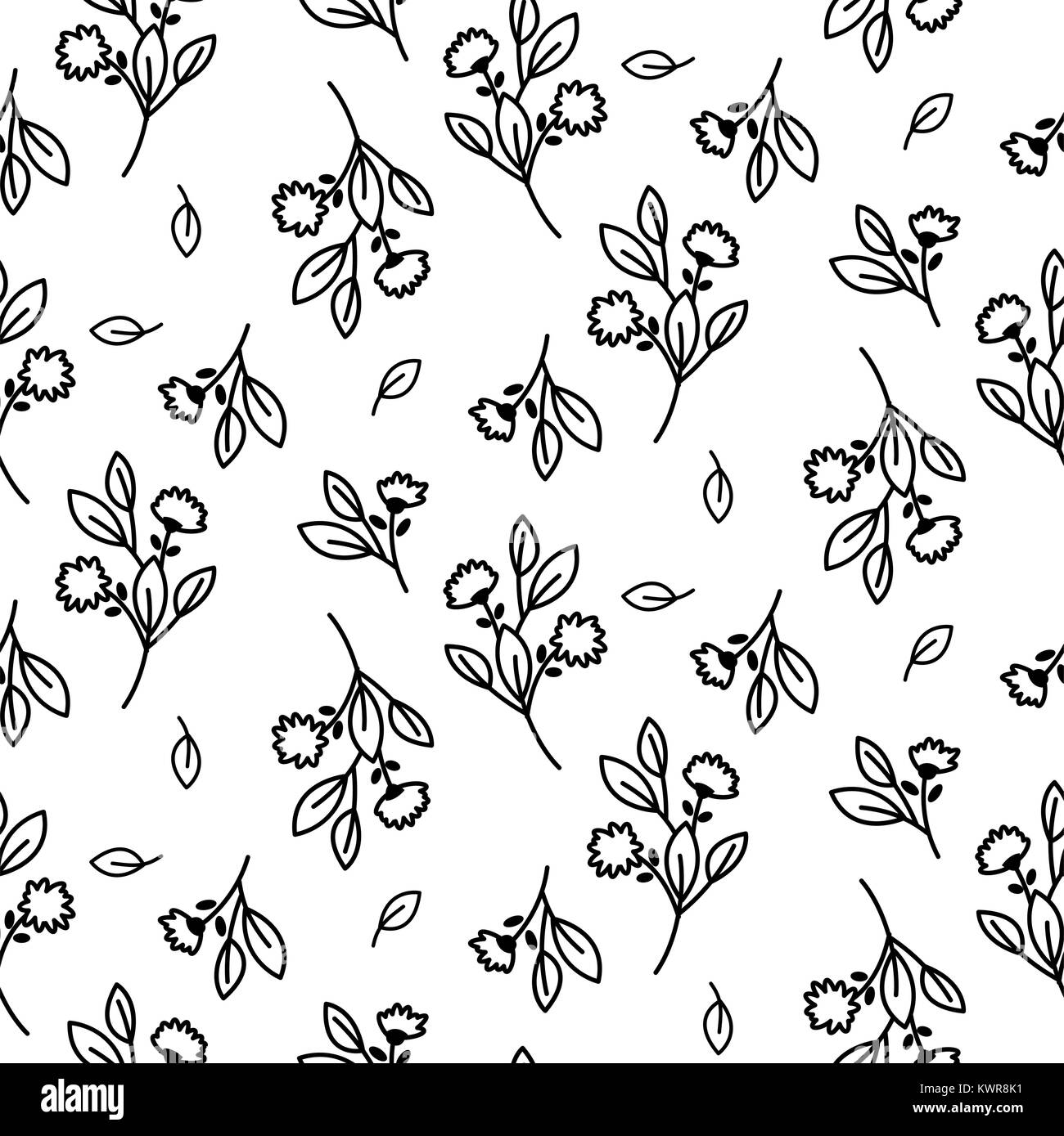 Petit motif floral seamless vector simple Image Vectorielle Stock - Alamy