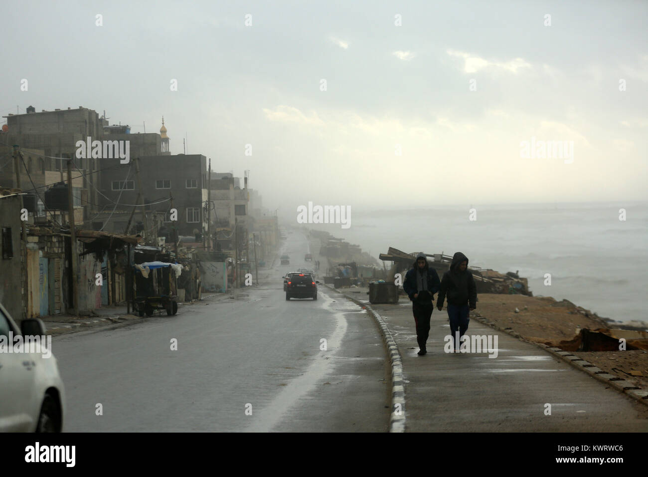 La ville de Gaza, la bande de Gaza, en Palestine. 5Th Jan, 2018. Les ...