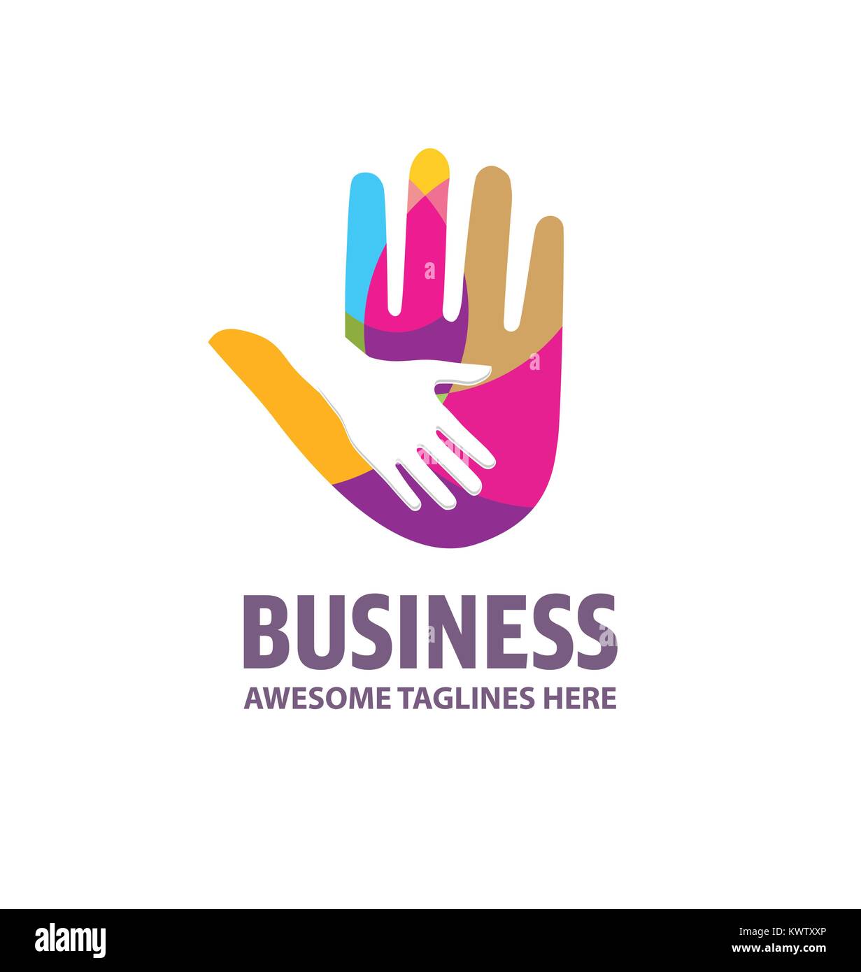 Logo de mains Banque d'images détourées - Alamy