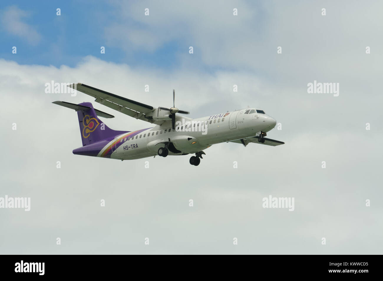 Chiang Mai , Thaïlande- 9 juillet 2009 : HS-TRA ATR72-200 de Thai ...