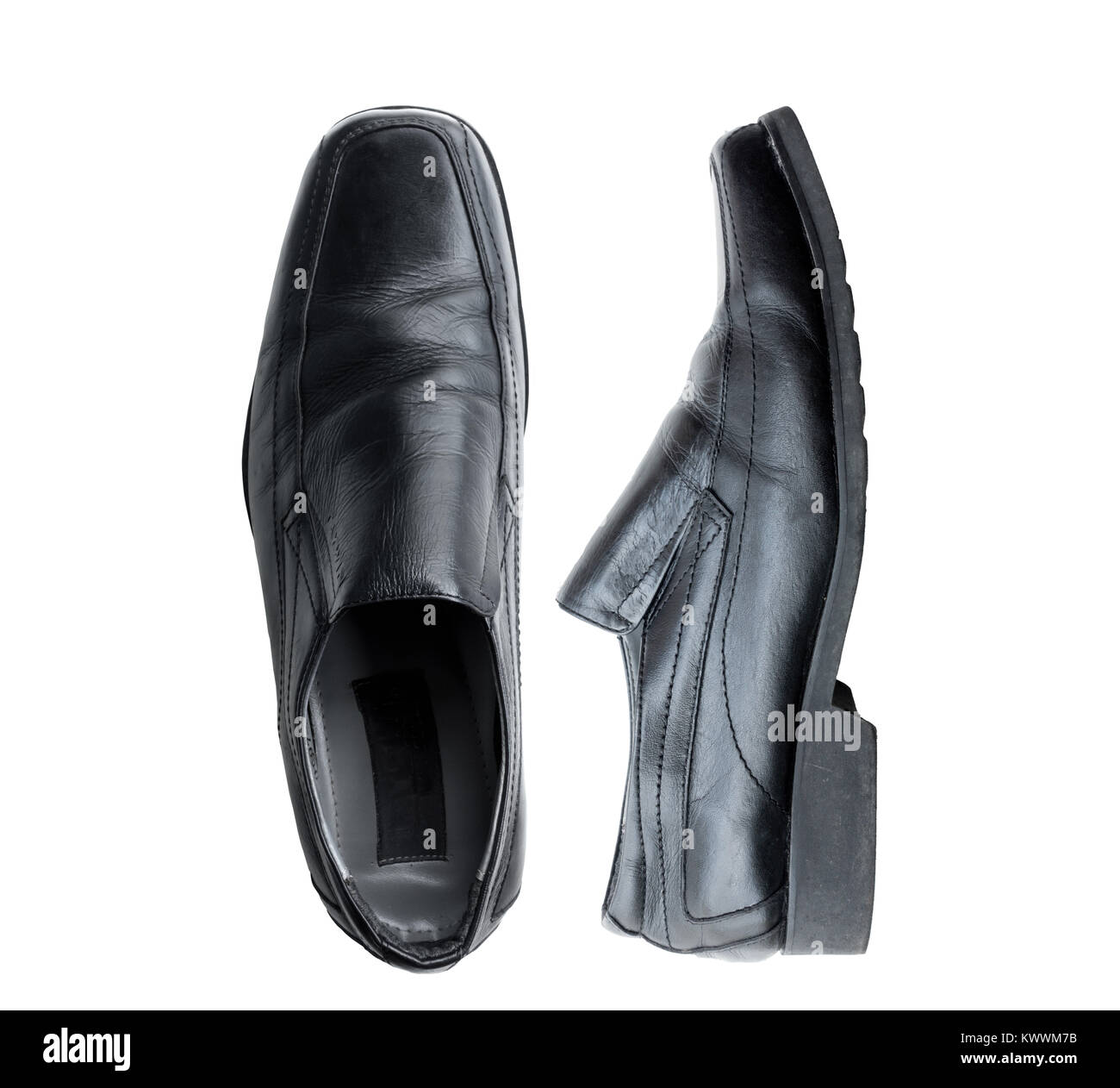 Chaussures brogues noir et blanc Banque de photographies et d’images à ...