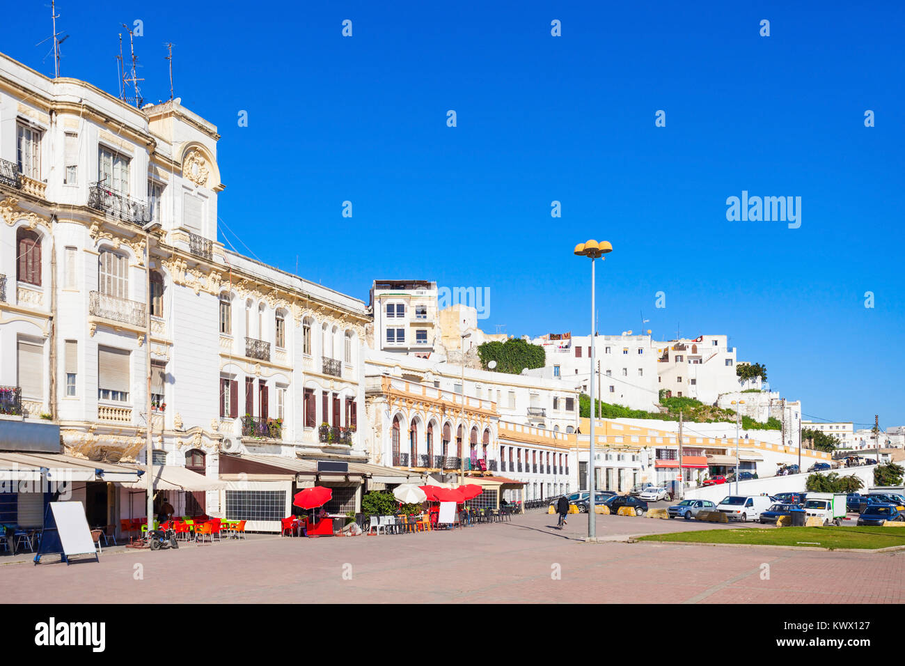Centre ville de Tanger au Maroc. Tanger est une ville importante dans ...