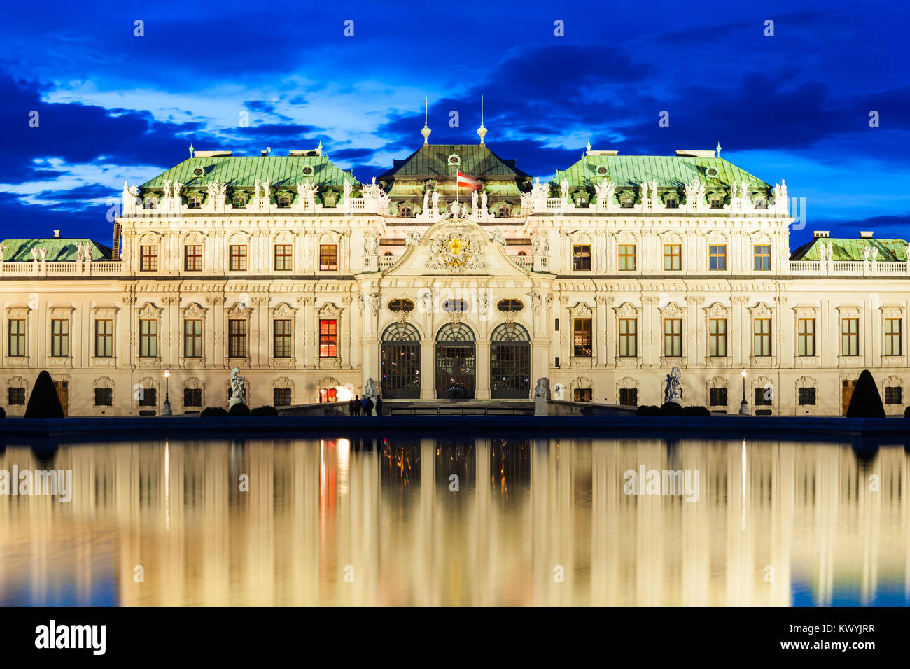 Le Palais du Belvédère est un bâtiment historique complexe dans Vienne ...