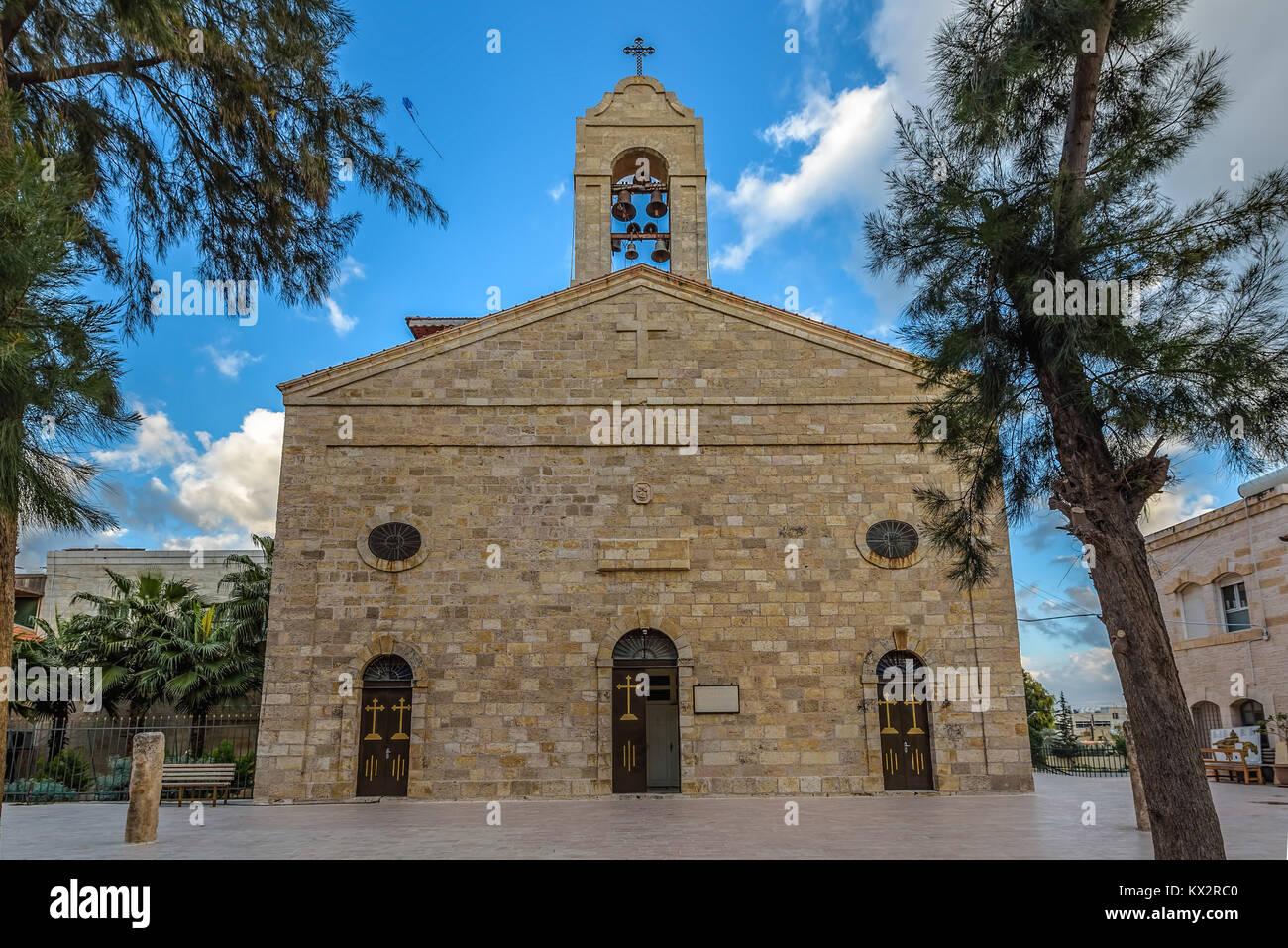 L'Église grecque orthodoxe dans Madaba Jordanie Photo Stock - Alamy