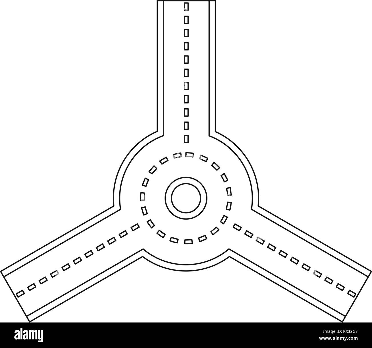 Rond point symbole Banque d'images noir et blanc - Page 2 - Alamy