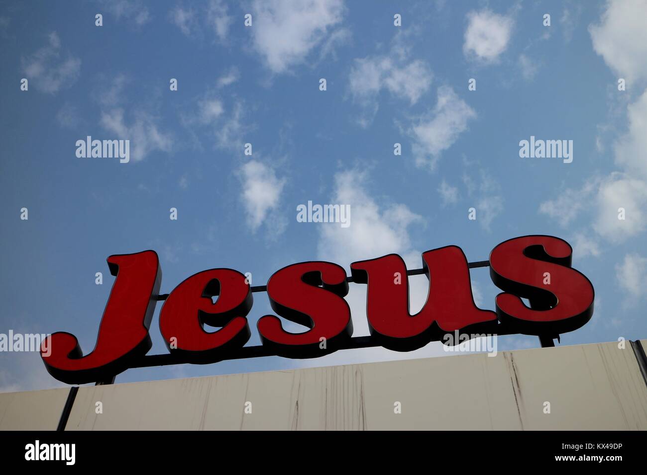Jesus sign Banque de photographies et d’images à haute résolution - Alamy
