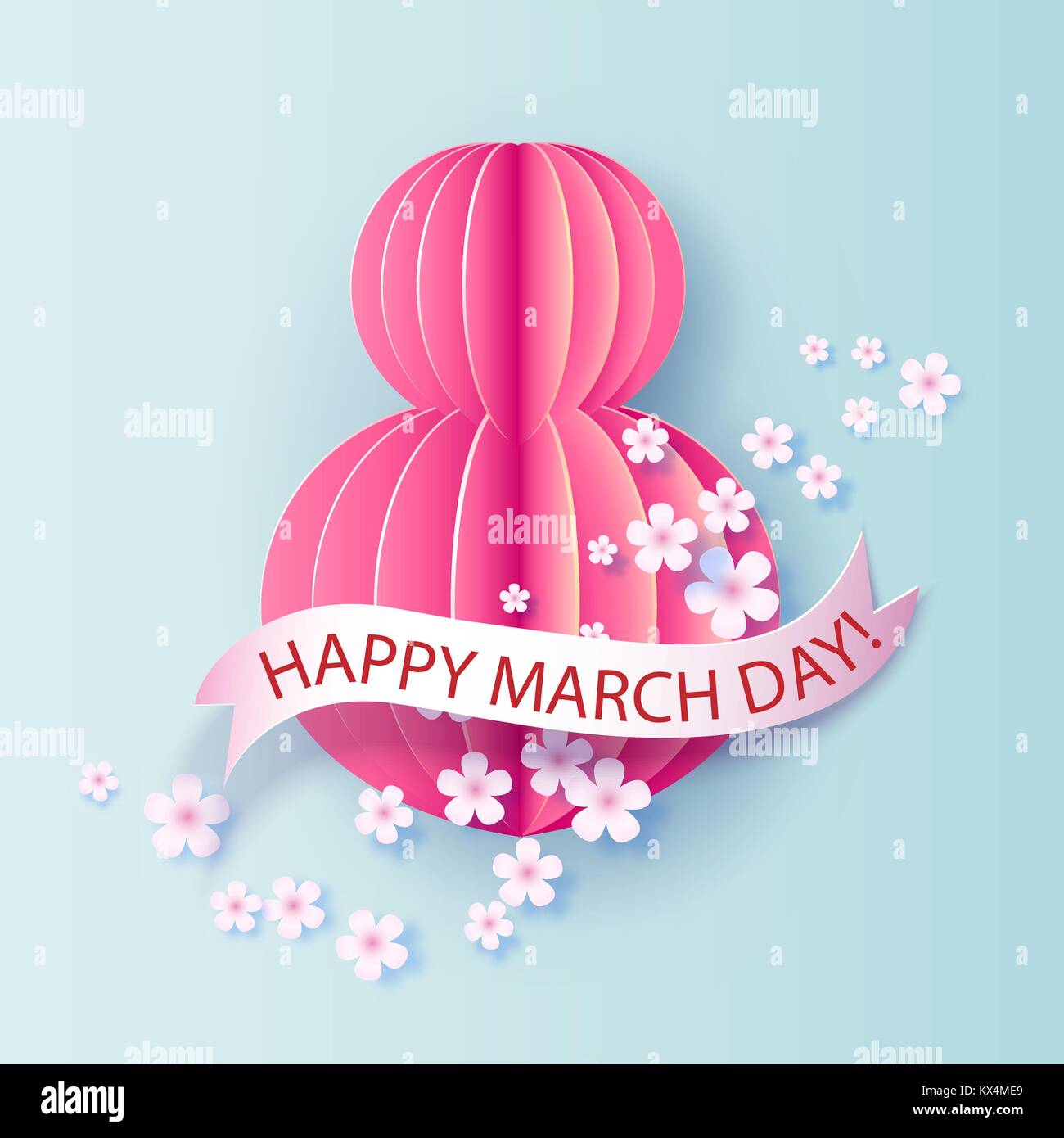 Carte de 8 mars Banque d'images vectorielles - Alamy