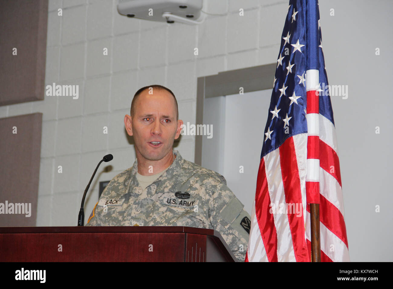 Le lieutenant-colonel Everett retraite du noir cérémonie s'est déroulée ...