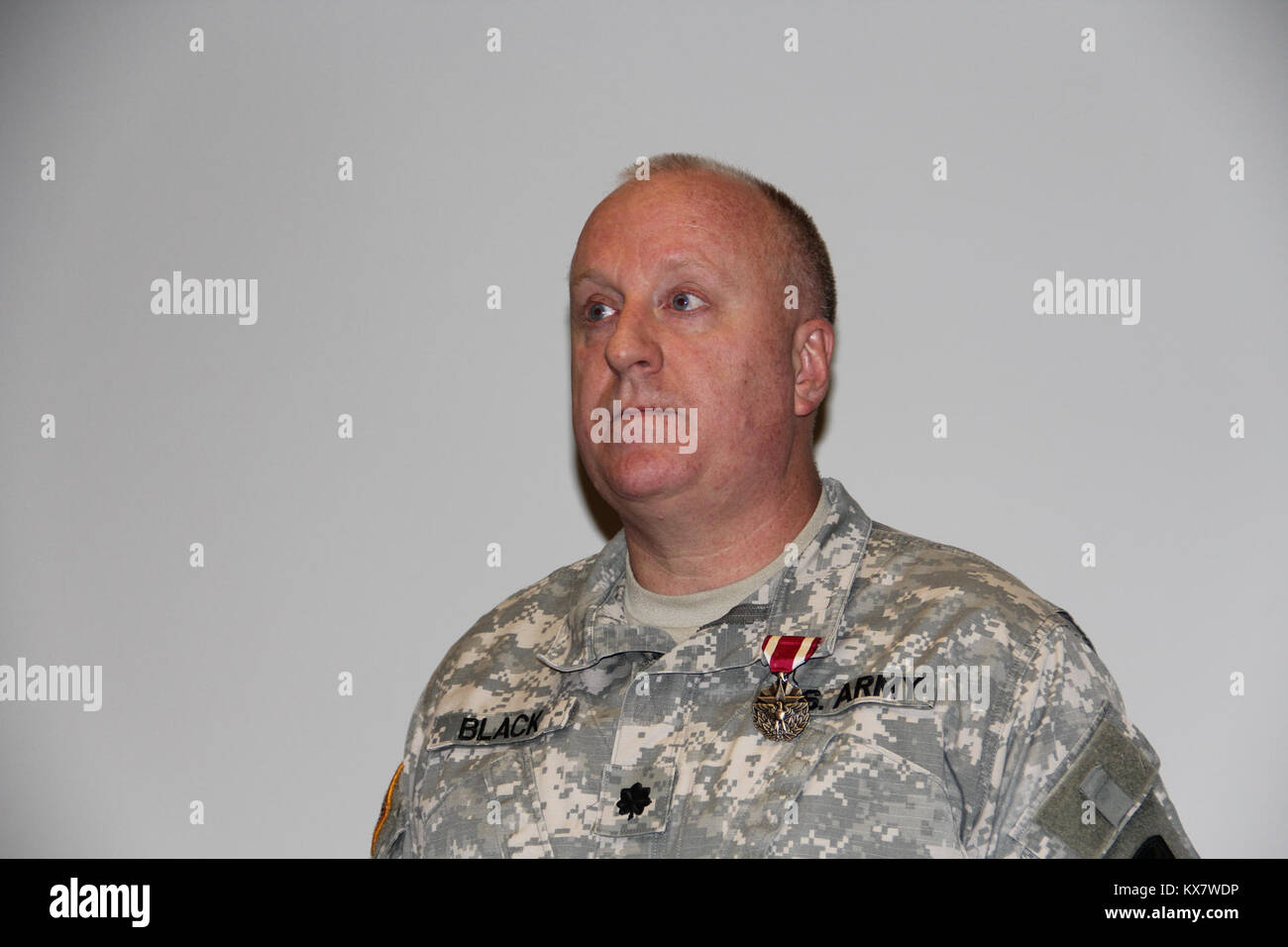 Le lieutenant-colonel Everett retraite du noir cérémonie s'est déroulée ...