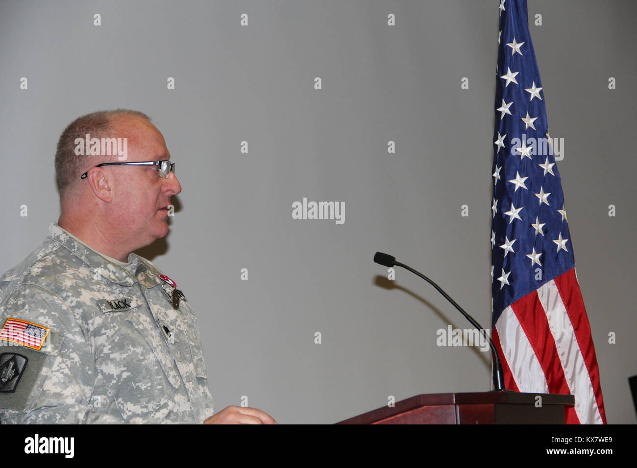 Le lieutenant-colonel Everett retraite du noir cérémonie s'est déroulée ...