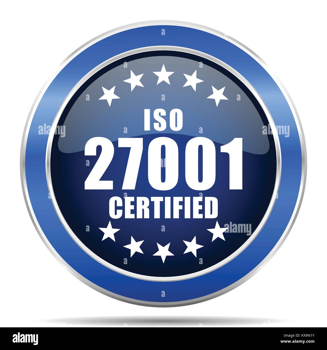 Iso 27001 icon Banque d'images vectorielles - Alamy
