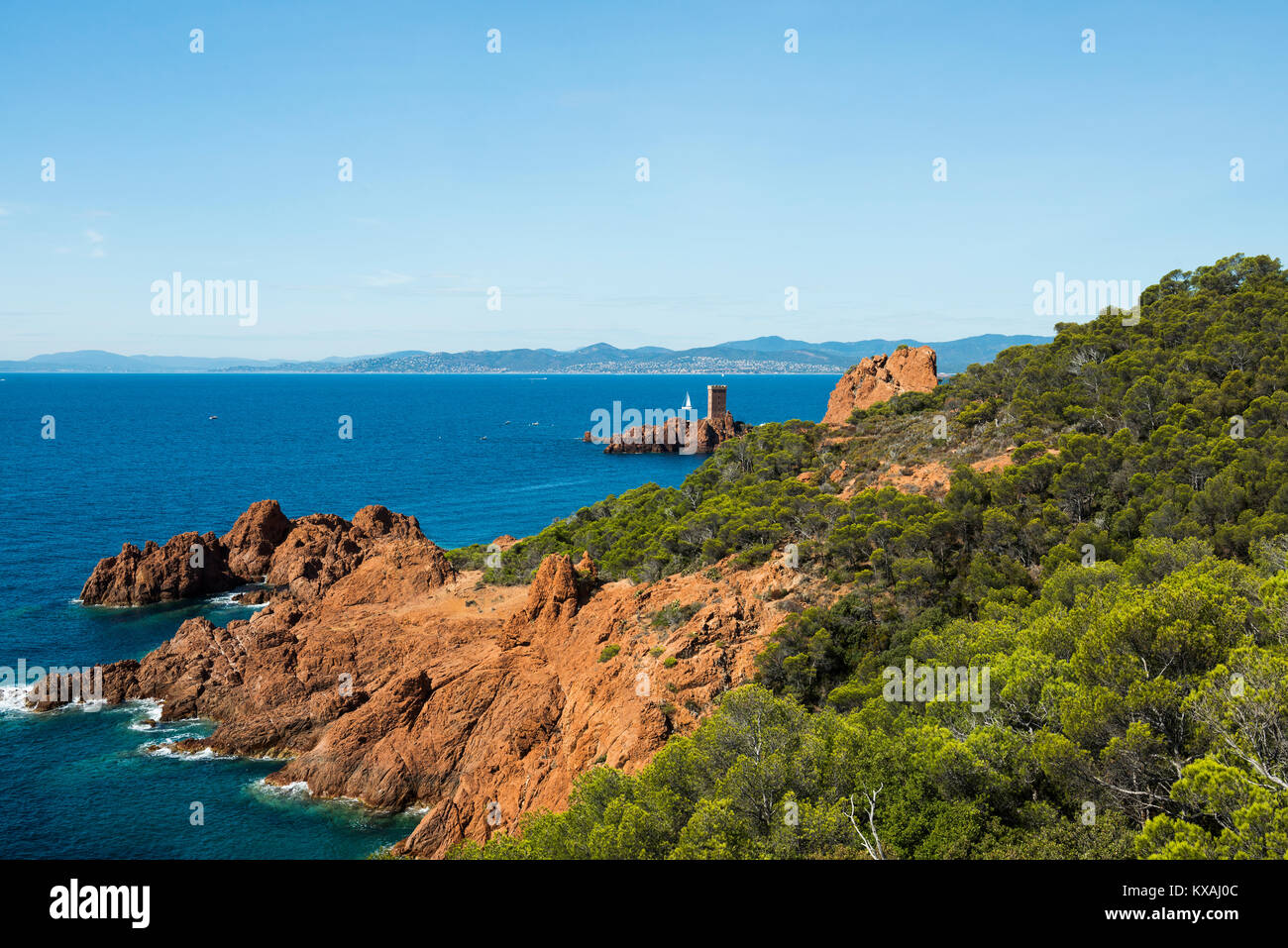 Cap du Dramont, Massif de l' Estérel, Estérel, département du Var ...
