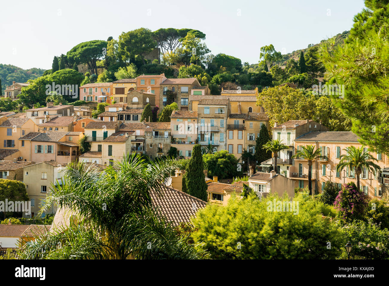 Village de Bormes-les-Mimosas, Département Var, Provence-Alpes-Côte d ...