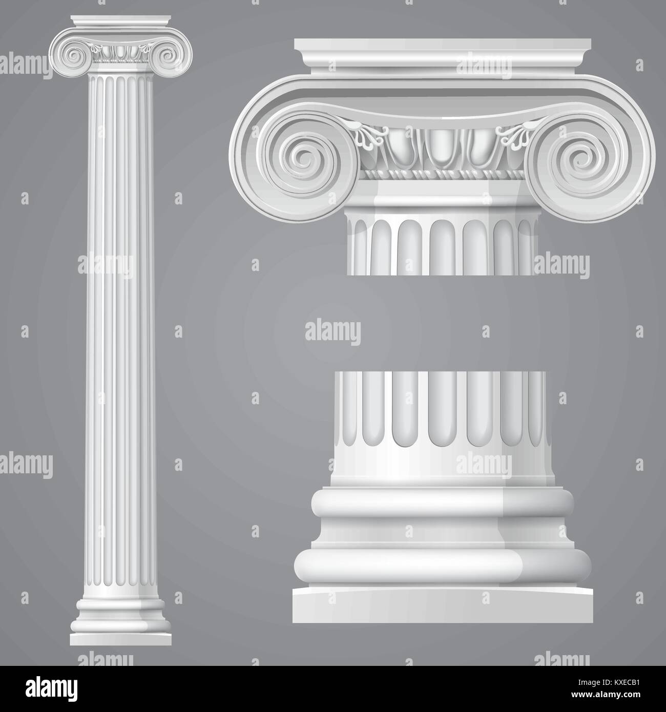 Colonne ionique Banque d'images vectorielles - Alamy