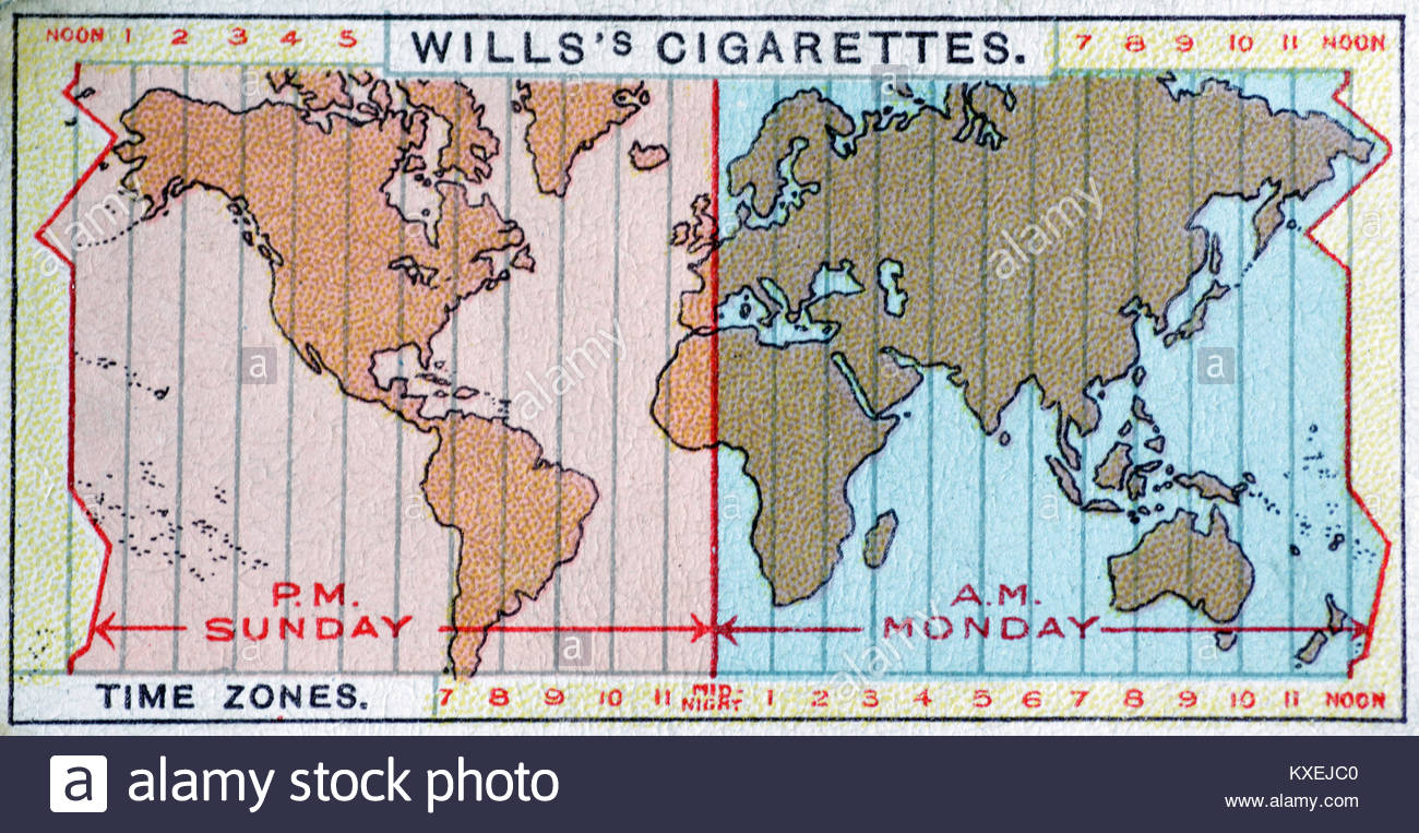 Time zone map Banque de photographies et d’images à haute résolution ...
