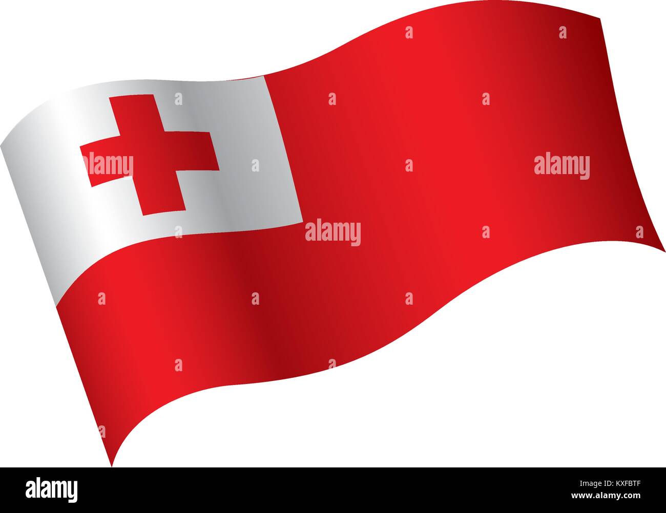 Tonga flag Banque d'images vectorielles - Alamy