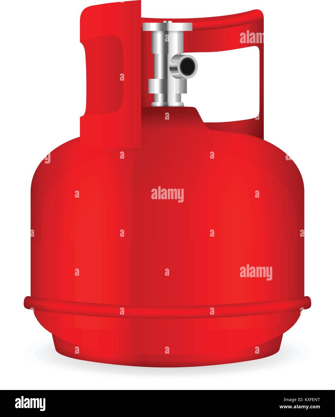 Bouteille de gaz propane sur un fond blanc Image Vectorielle Stock - Alamy