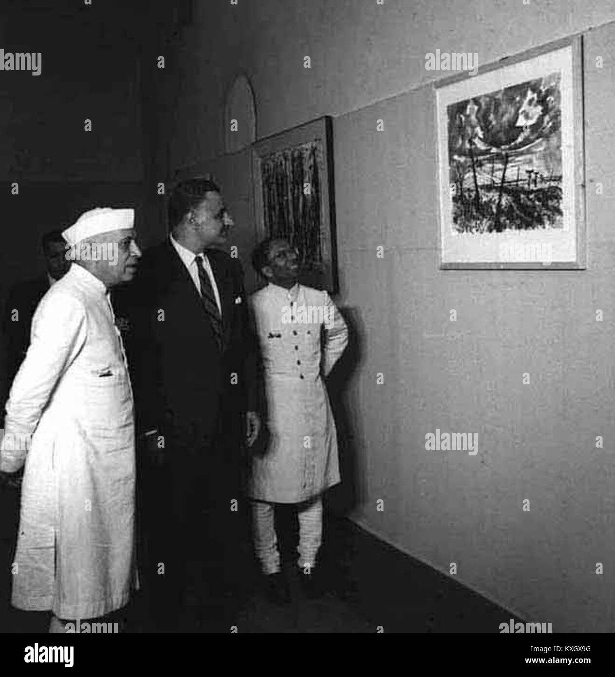 Une photographie documentant la visite officielle du président égyptien ...