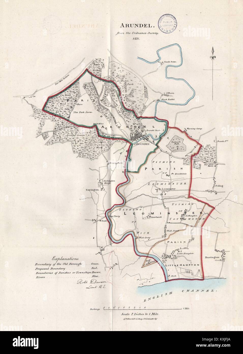 Carte de littlehampton Banque de photographies et d’images à haute ...