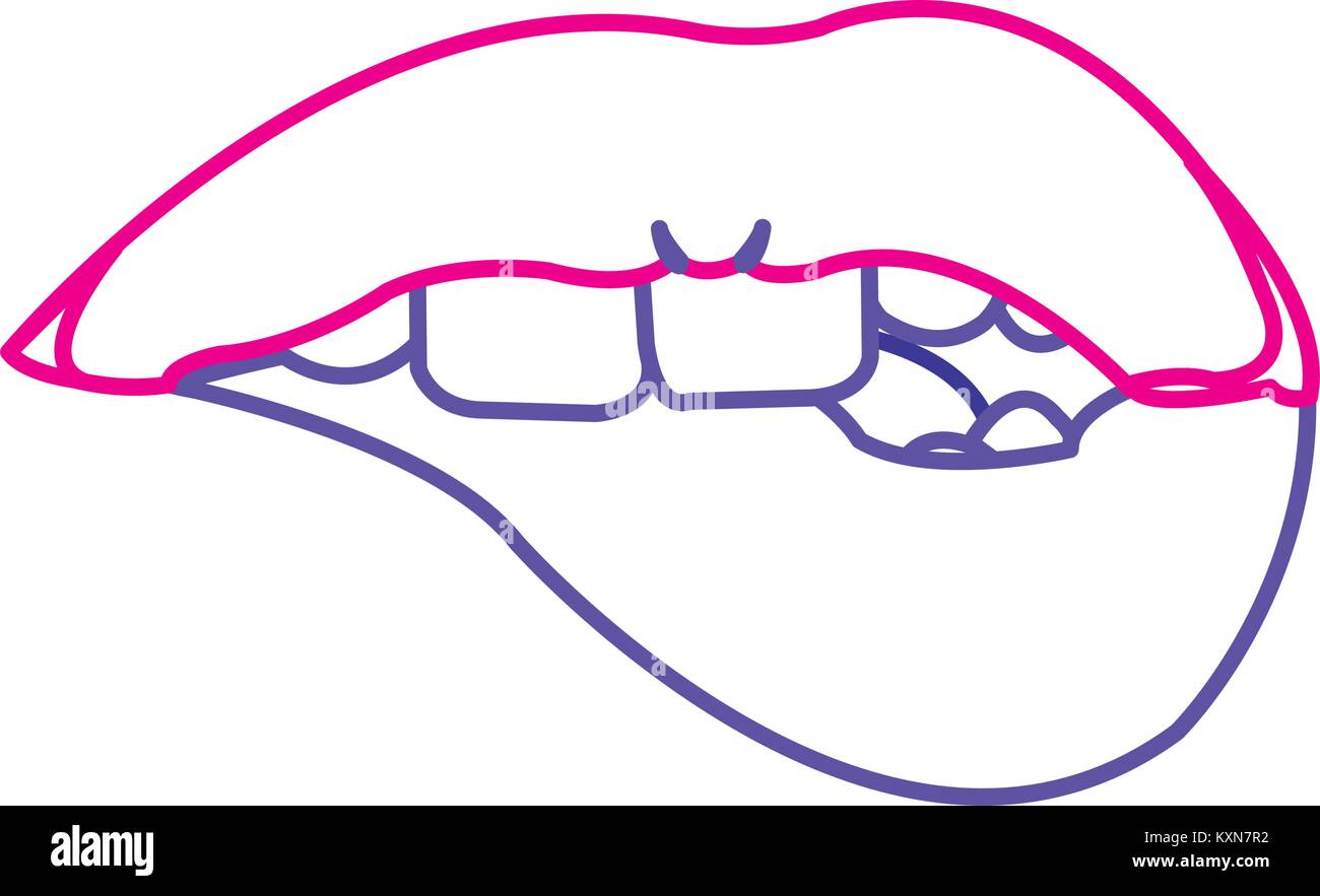 Bouche design dessin animé Image Vectorielle Stock - Alamy