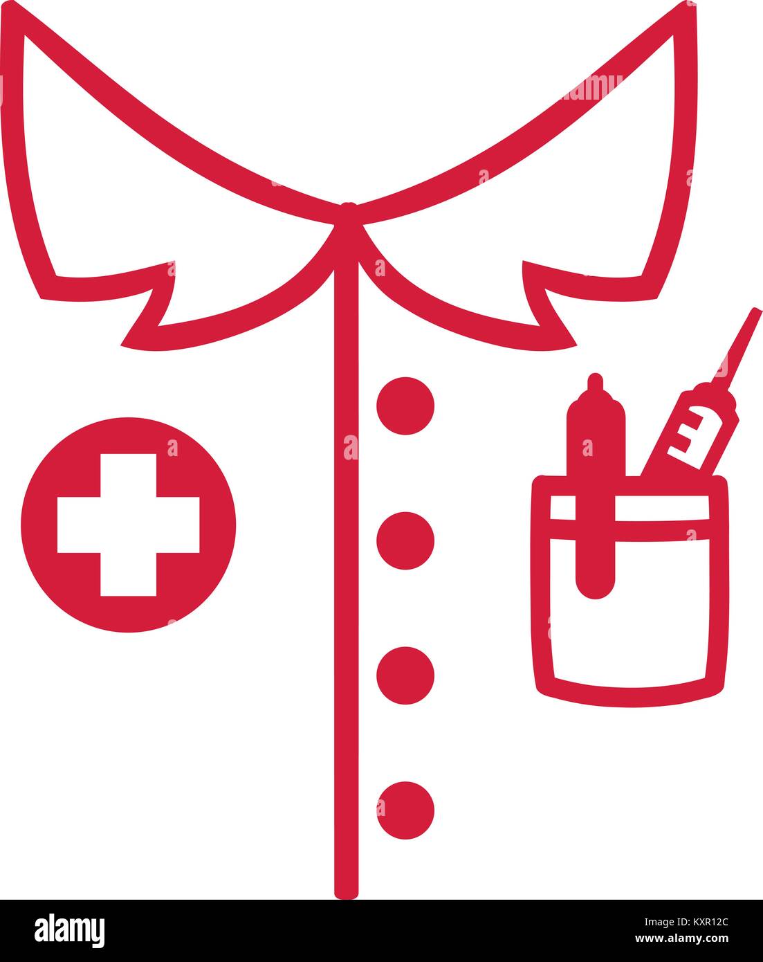 Infirmière de la croix rouge Banque d'images vectorielles - Alamy