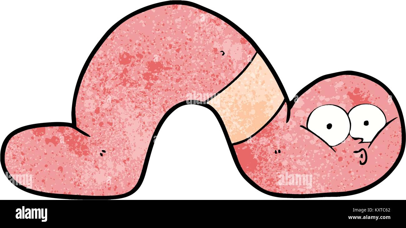 ver de dessin animé Image Vectorielle Stock - Alamy