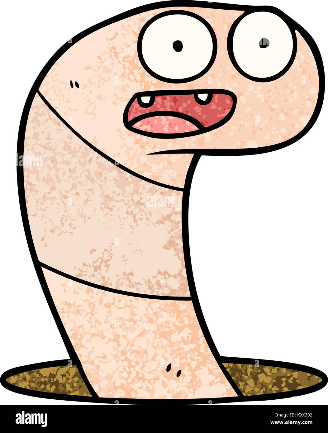 ver de dessin animé Image Vectorielle Stock - Alamy