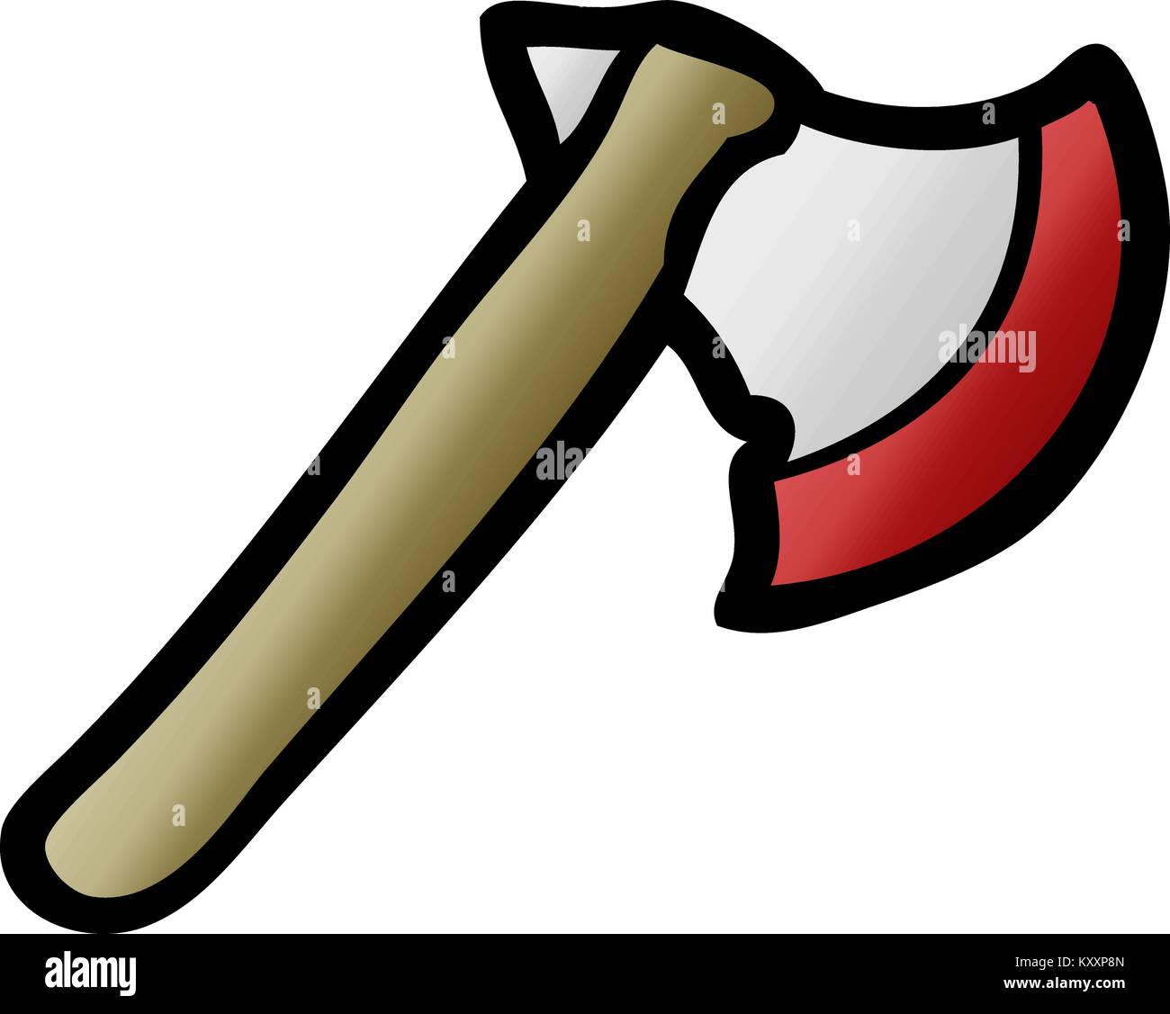 hache de dessin animé Image Vectorielle Stock - Alamy