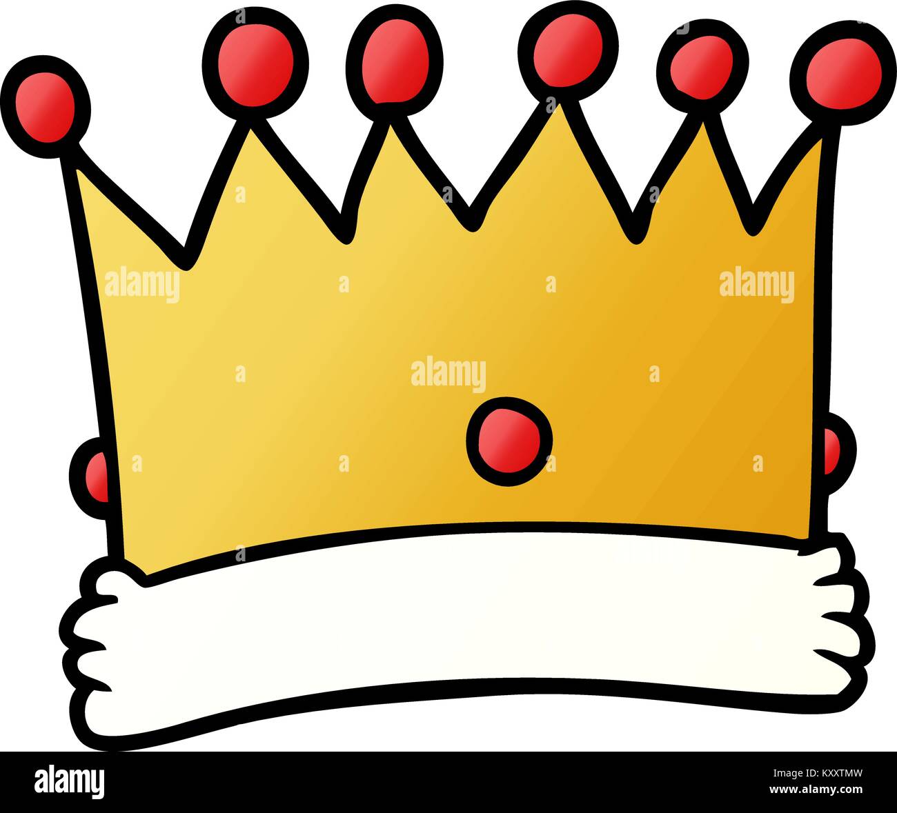 Couronne de dessin animé Image Vectorielle Stock - Alamy