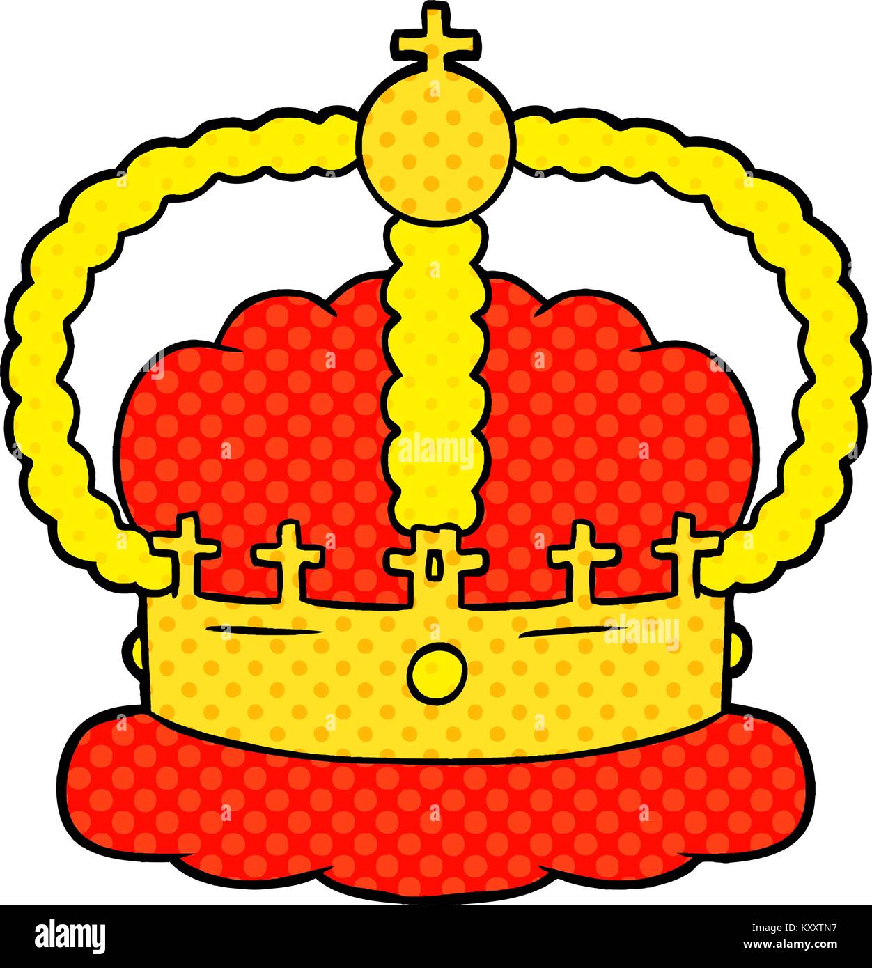 Couronne de dessin animé Image Vectorielle Stock - Alamy
