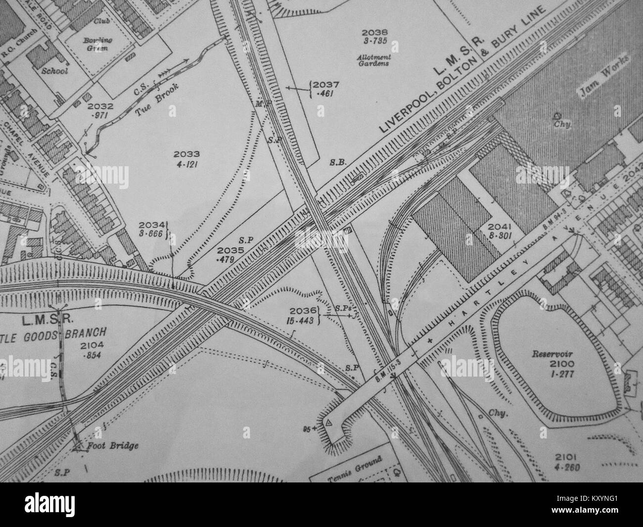 Carte des ponts Banque d'images noir et blanc - Alamy