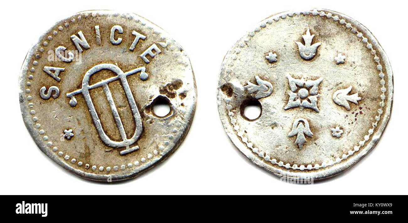 Ficha de la Hacienda Sac Nicté, Yucatán (01)(anverso y reverso Photo ...