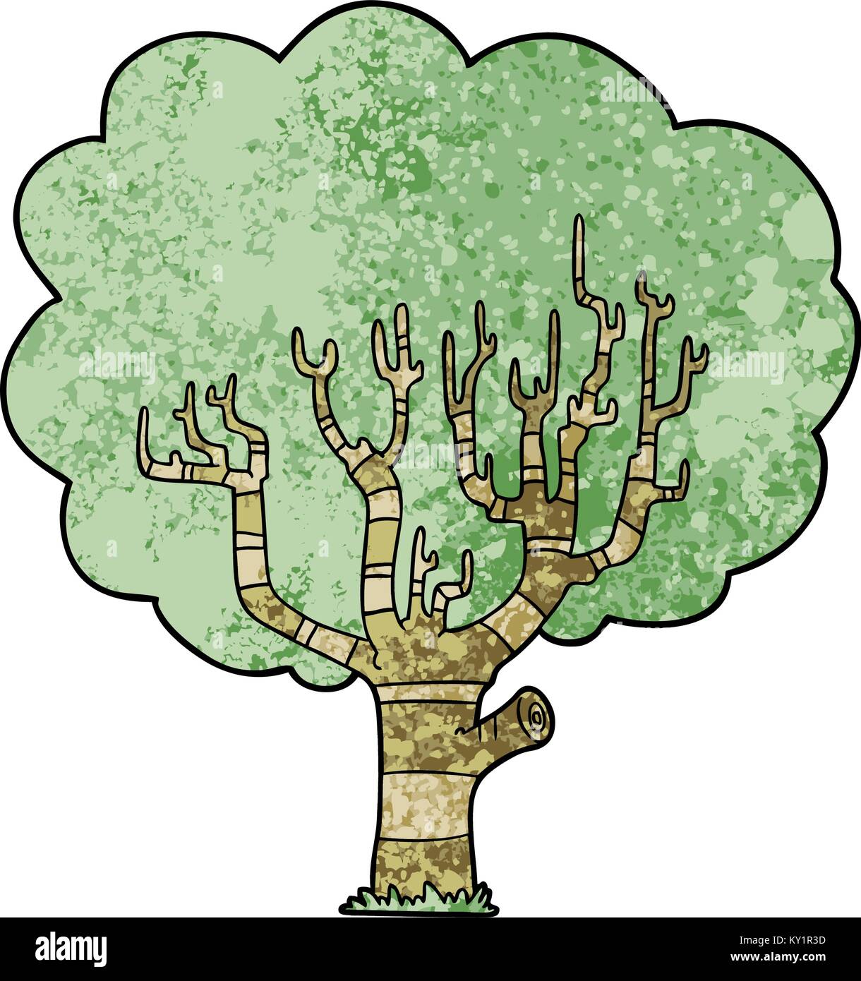 arbre de dessin animé Image Vectorielle Stock - Alamy