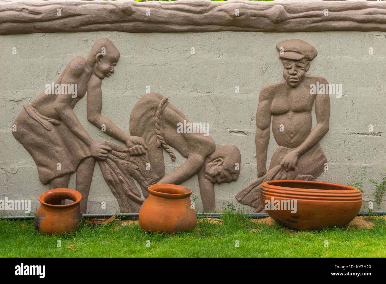 La pêche dans le Ghana, iluustration de vie ghanéenne, Aboringens Beach ...