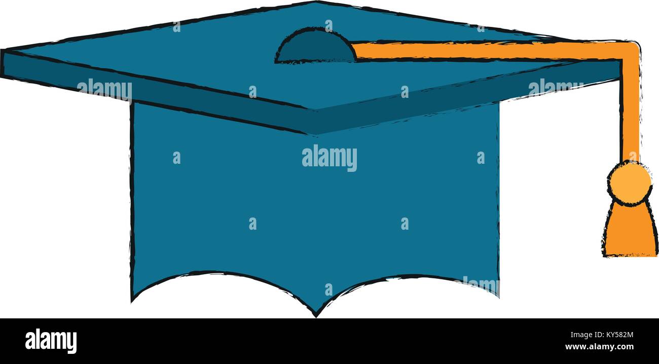 Symbole Graduation hat Image Vectorielle Stock - Alamy