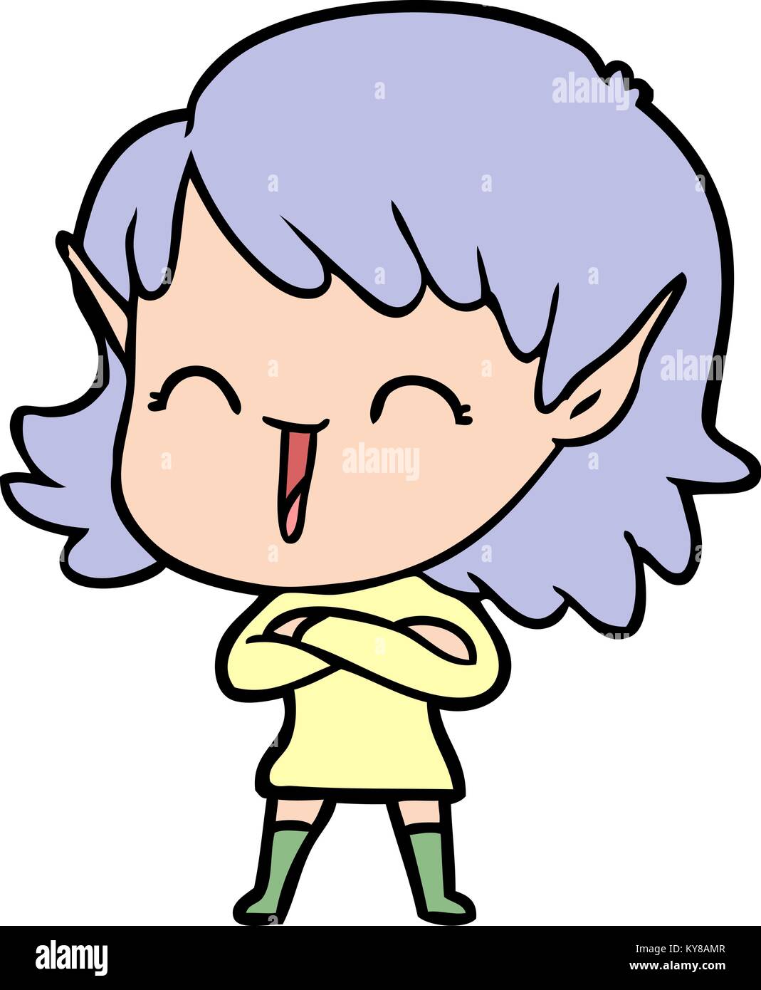 Woman as an elf Banque d'images vectorielles - Alamy