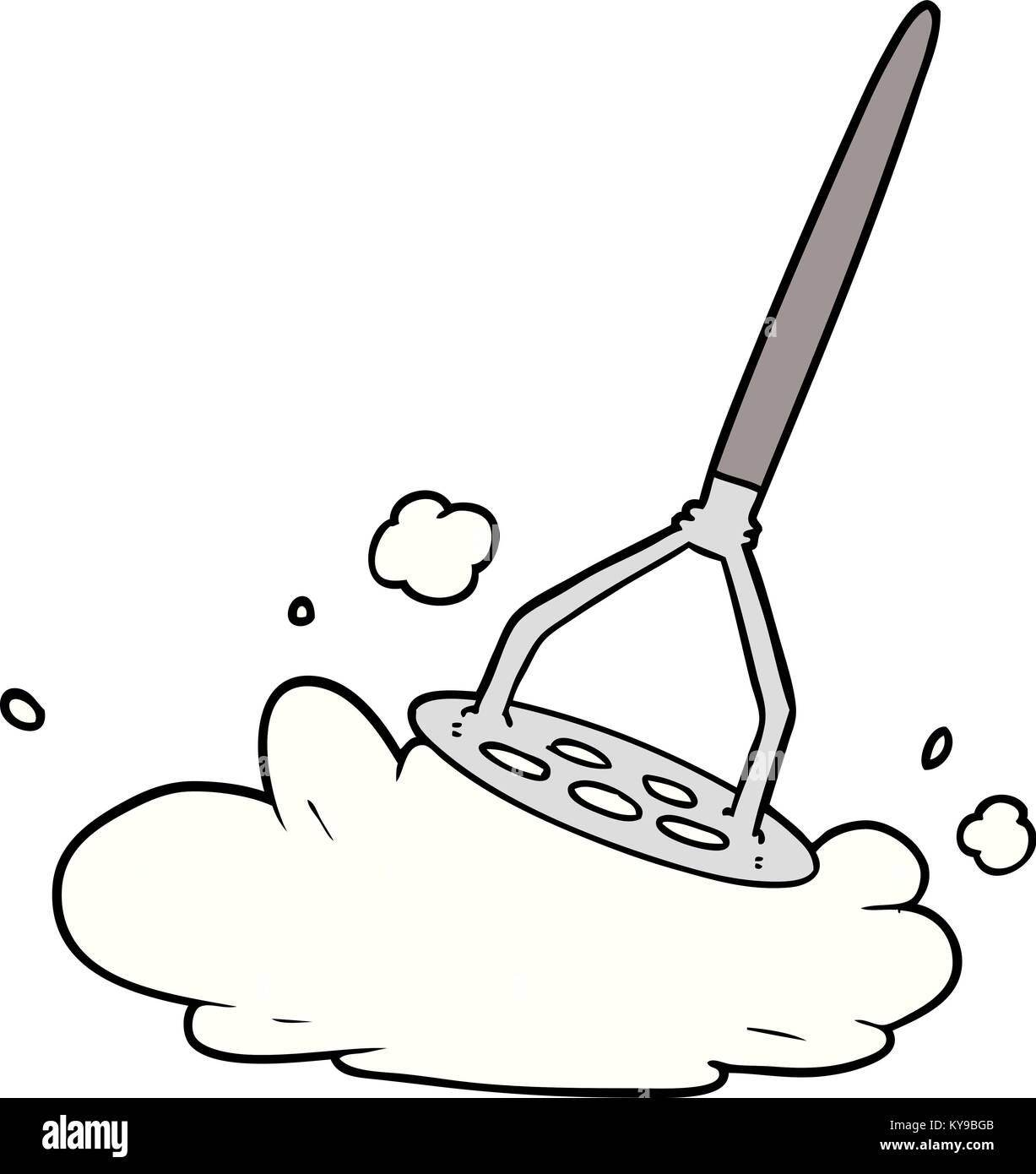 Cartoon pilon à pommes de terre Image Vectorielle Stock - Alamy