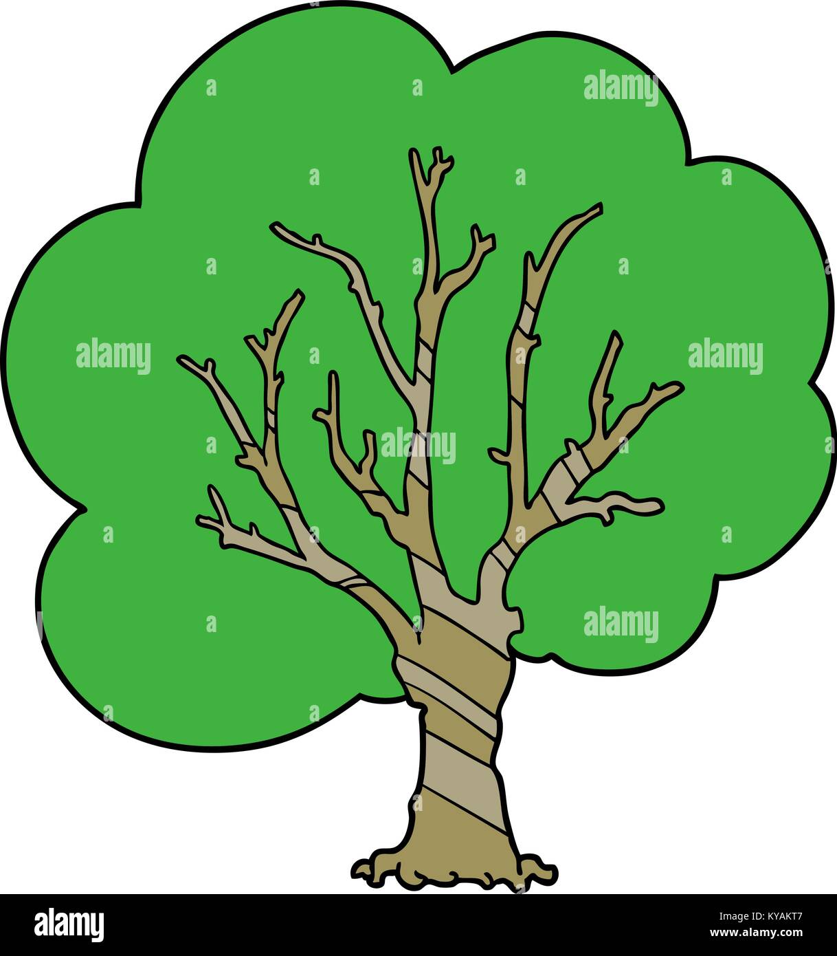 arbre de dessin animé Image Vectorielle Stock - Alamy