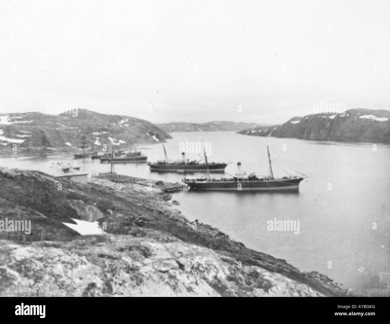 Le port de Mourmansk Russie 1918 (AWM A05183 Photo Stock - Alamy