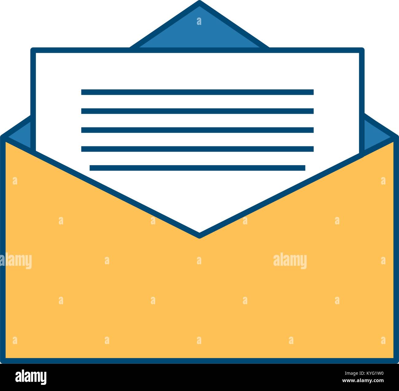 Symbole de la poste ou par courrier électronique Image Vectorielle ...