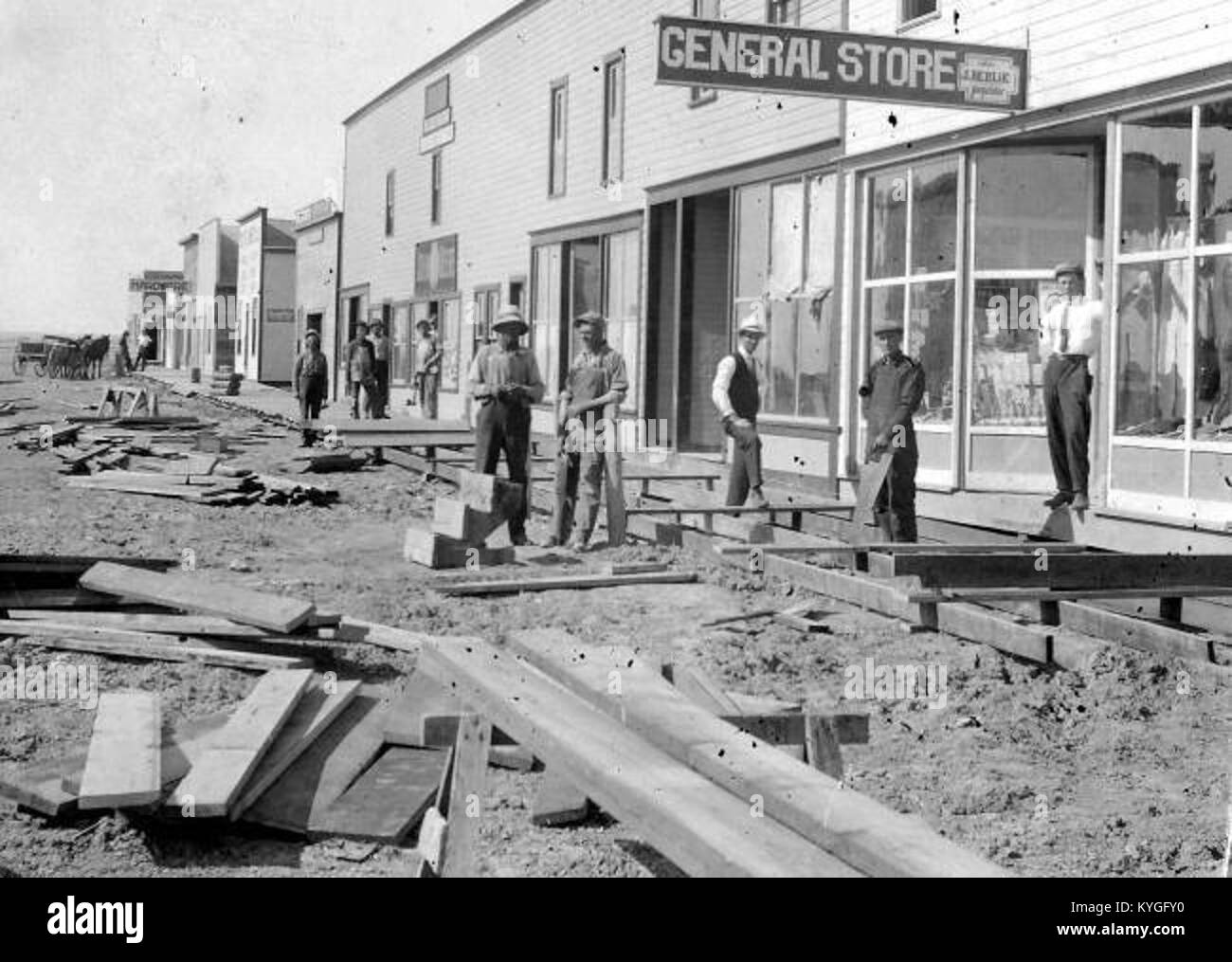Histoire de la saskatchewan Banque d'images noir et blanc - Alamy