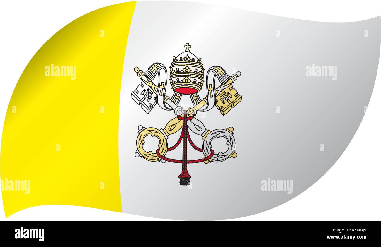 Drapeau du Vatican, vector illustration Image Vectorielle Stock - Alamy