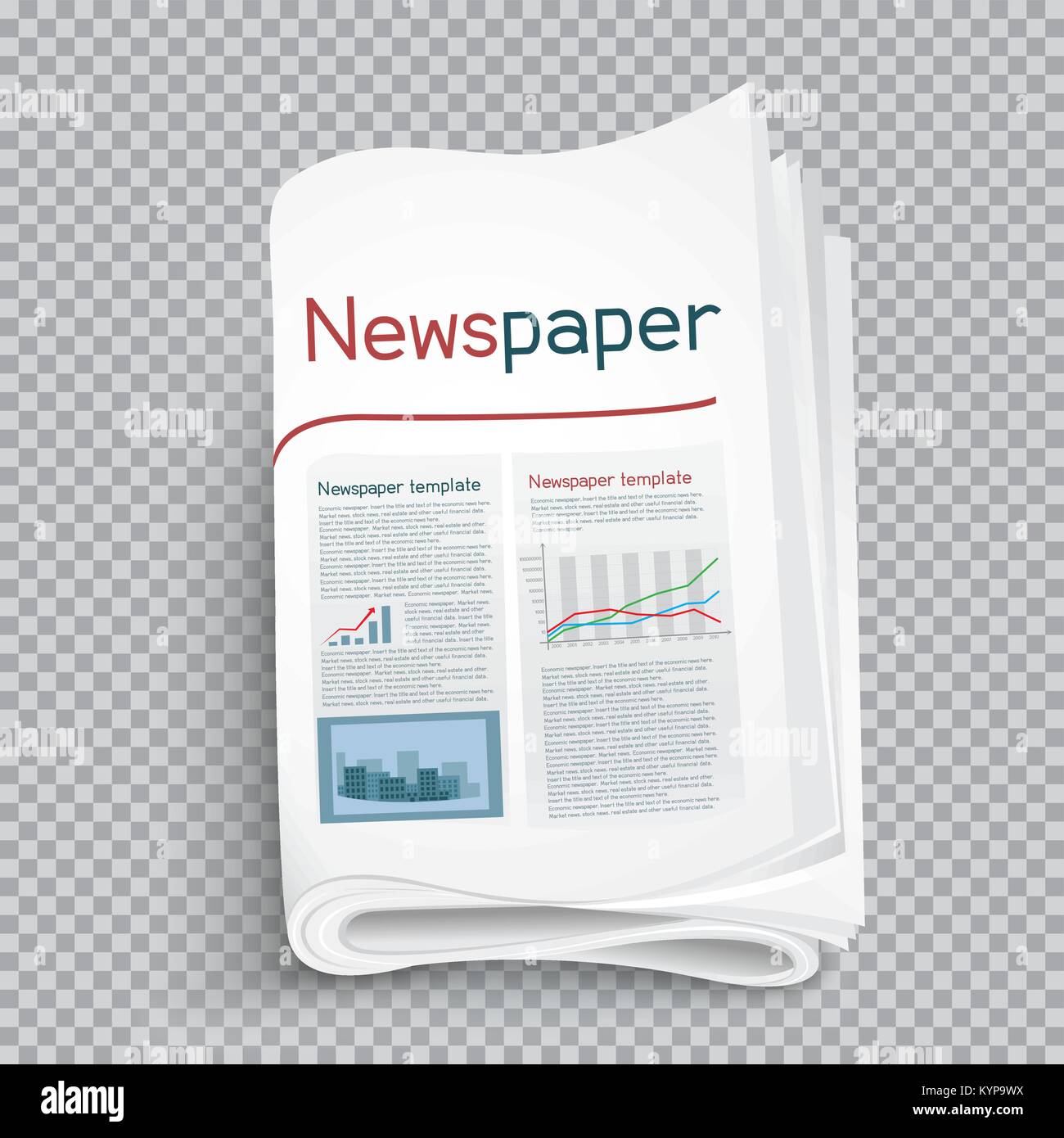 Fond de journal Banque d'images vectorielles - Alamy