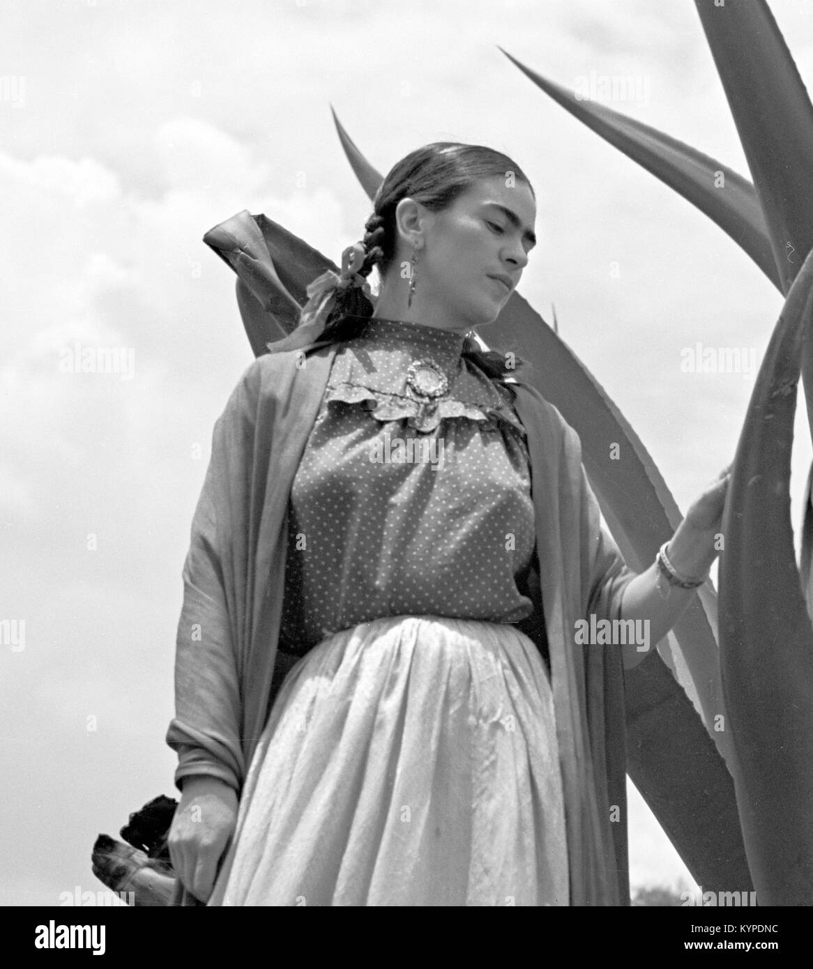 Frida kahlo mexique Banque d'images noir et blanc - Alamy