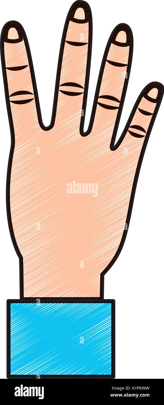 Quatre doigts de la main Banque d'images vectorielles - Page 2 - Alamy
