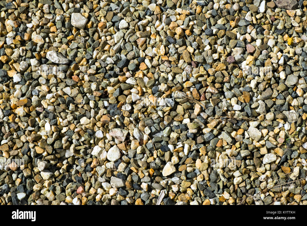 Jardin de gravier construction plein cadre texture background close-up ...